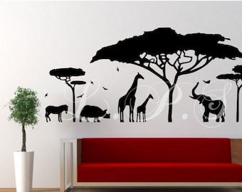 African tree decal | Etsy