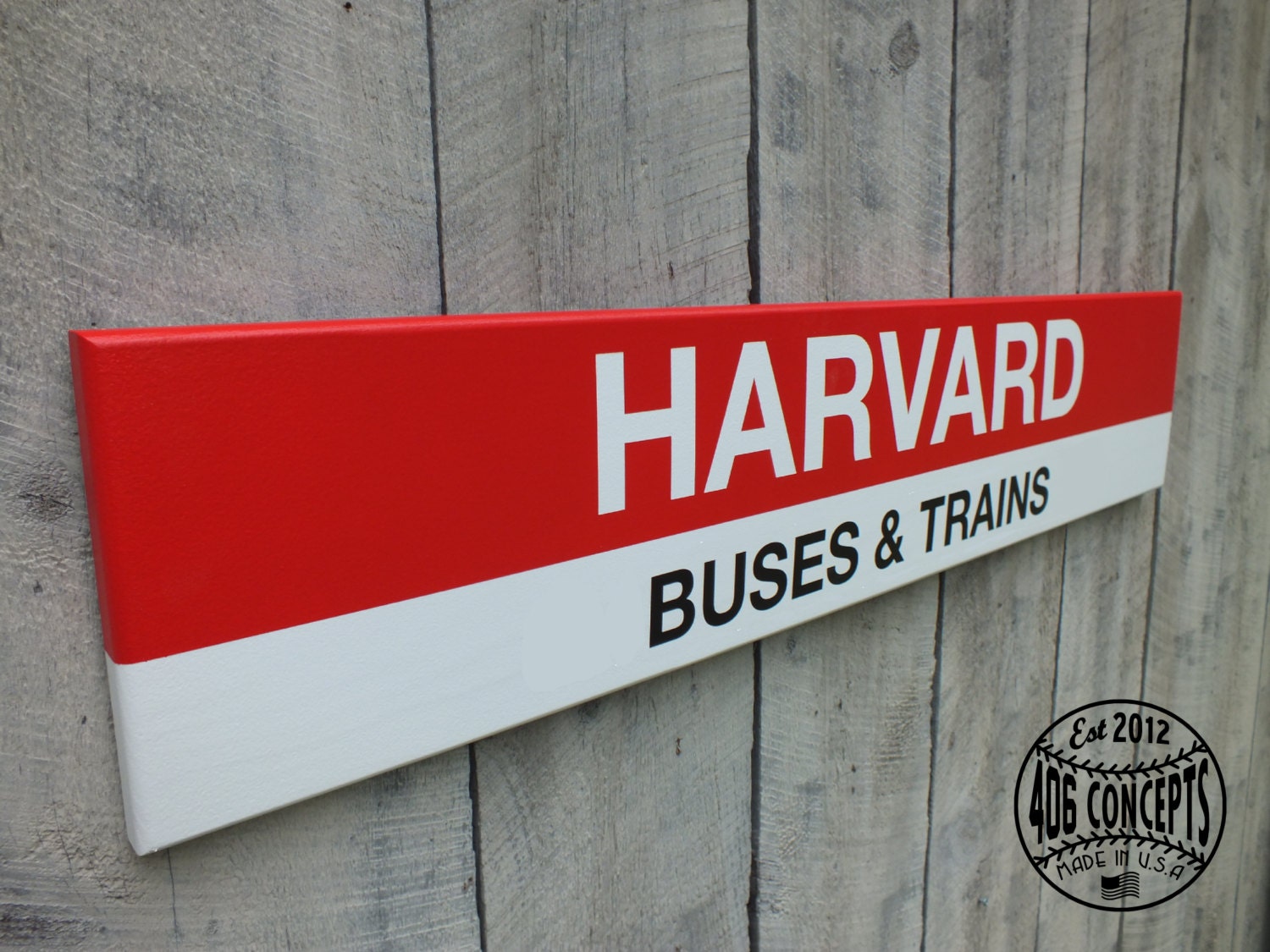 22 Officially Licensed Painted MBTA Station Signs