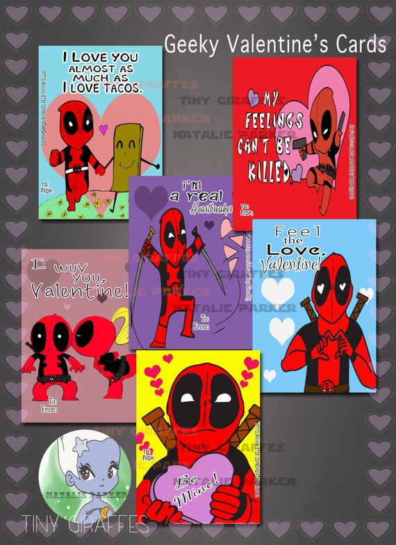 Deadpool Valentine Cards