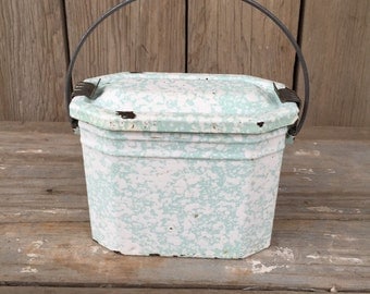 Enamelware box | Etsy