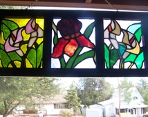 Unique stained glass lily related items | Etsy