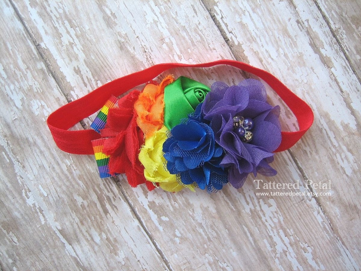 Rainbow headband rainbow baby rainbow bright rainbow