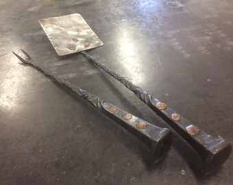 Forged grill tools | Etsy