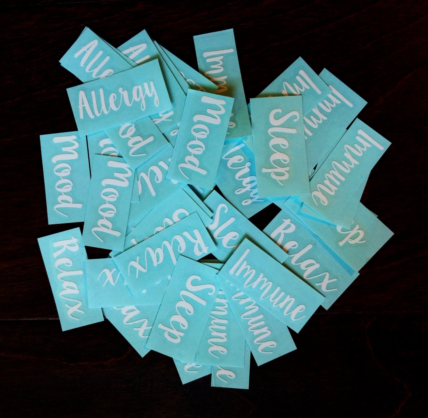 Essential Oil Roller Bottle 10 mL Vinyl Decals Labels