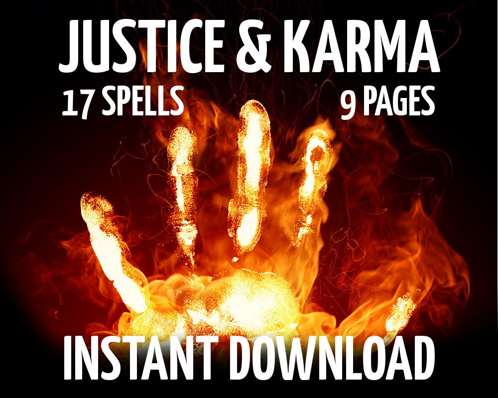 9 Book of Shadows Pages Justice and Karma Magic Court Wicca