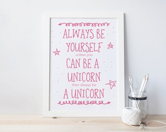 Always be a unicorn | Etsy