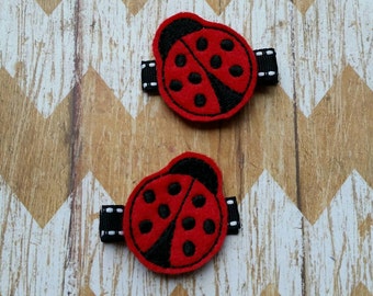 Ladybug hair bow | Etsy