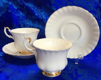 Gold rim tea cup | Etsy