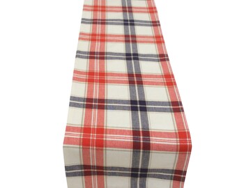 Tartan table runner | Etsy