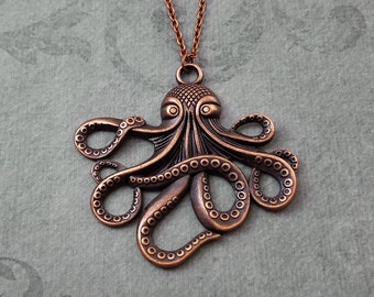 Octopus jewelry | Etsy