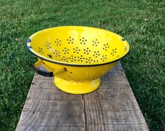 Enamel colander | Etsy