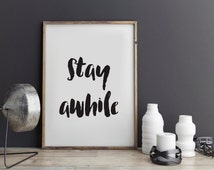 Unique stay awhile related items | Etsy