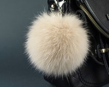 Popular items for fur ball keychain on Etsy