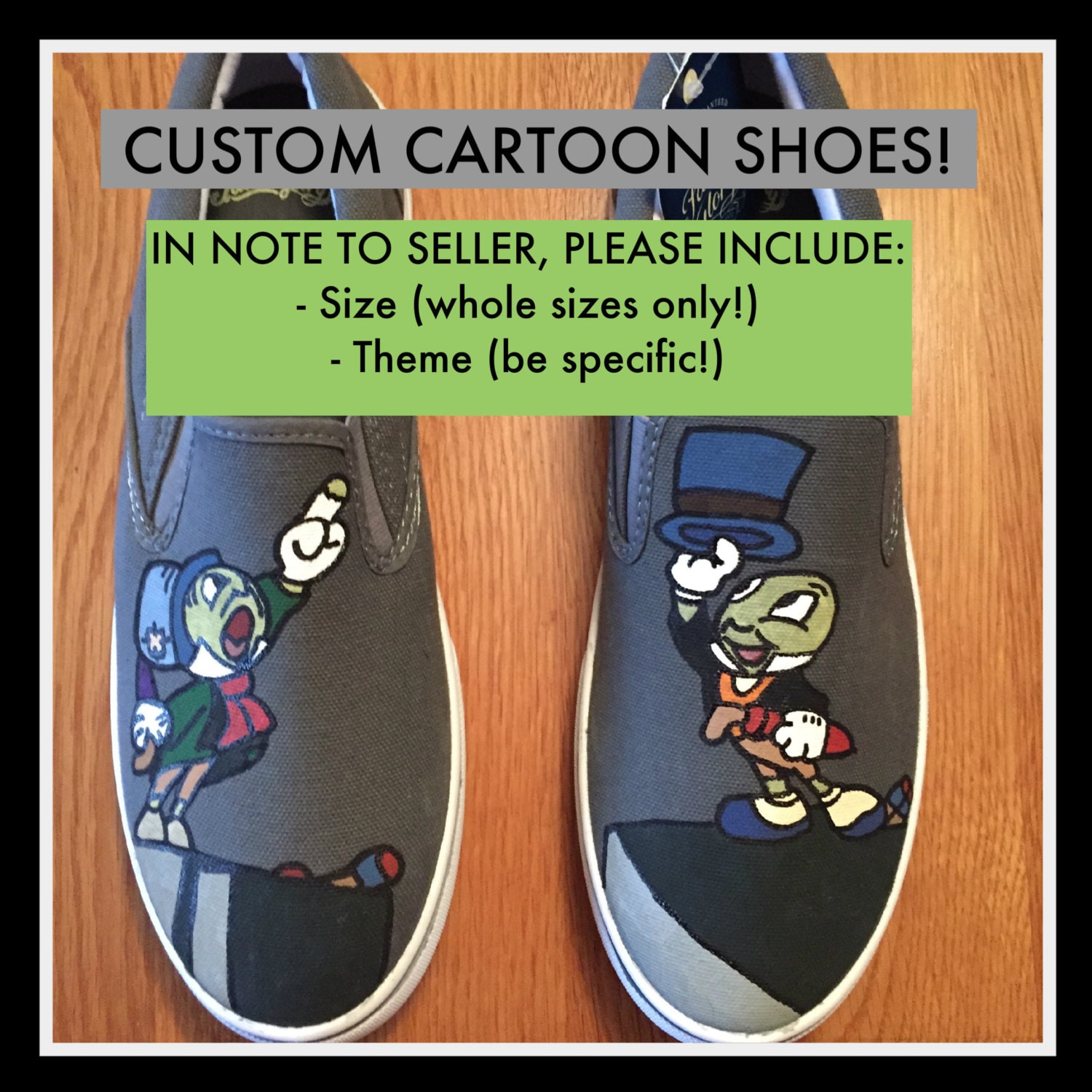 CUSTOM Cartoon Shoes Hand Painted