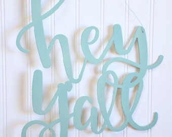 Unique hey yall sign related items | Etsy