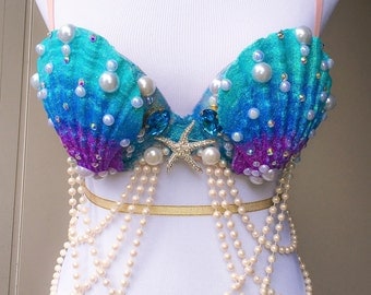 Mermaid bra | Etsy