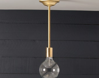 Raw brass light | Etsy