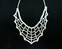 Unique spider web necklace related items | Etsy