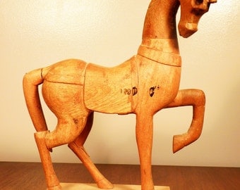Hand carved horse | Etsy