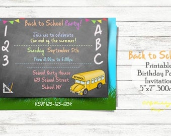 School invitation | Etsy