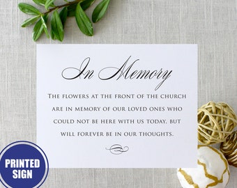 In memoriam sign | Etsy