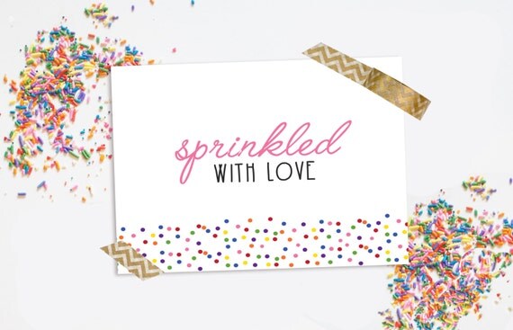 PRINTABLE PINK Sprinkle With Love Wall Art 8x10