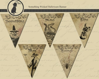 Halloween bunting | Etsy
