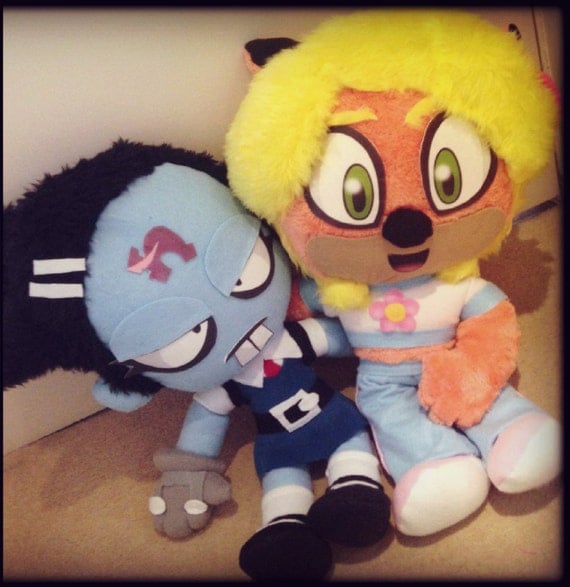 Coco Bandicoot/Nina Cortex Plush Dolls