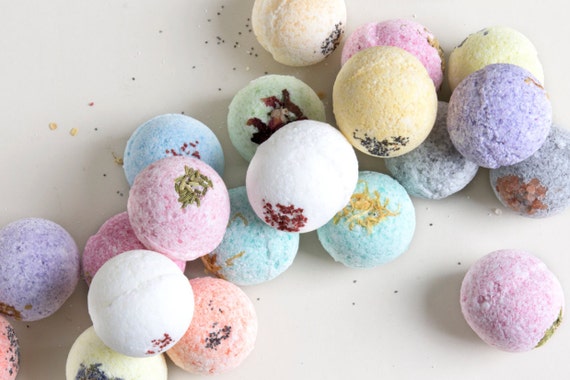 4 Natural Bath Bombs Bath Bomb party favors Bridal Shower