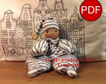 Cloth doll pattern | Etsy