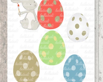 Easter owl clip art | Etsy