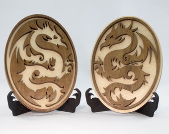 Dragon plaque | Etsy