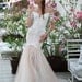 Black wedding dress from french lace Handmade bridal by Tonena