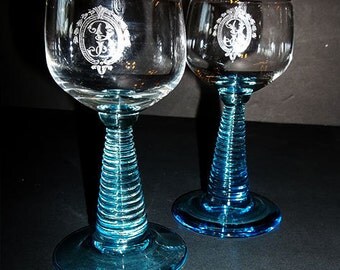 German wine glasses | Etsy