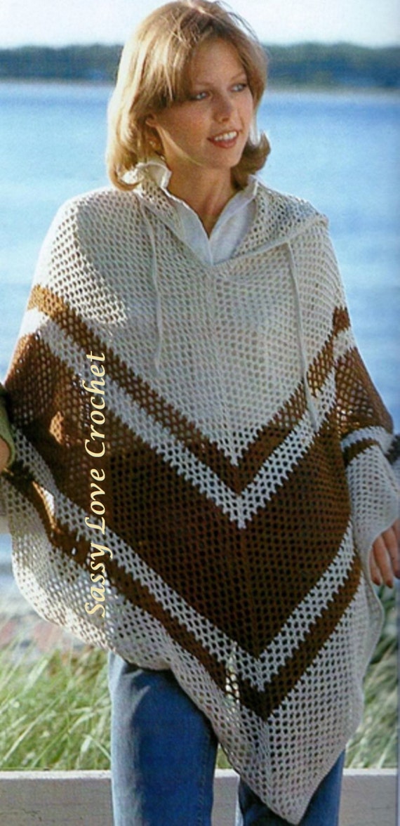 Crochet Poncho PATTERN PDF Download