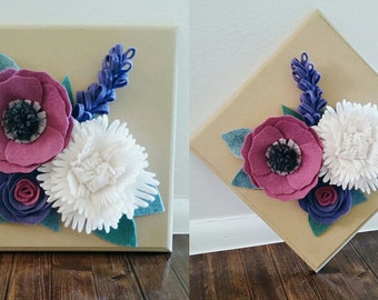 Felt wall flower | Etsy