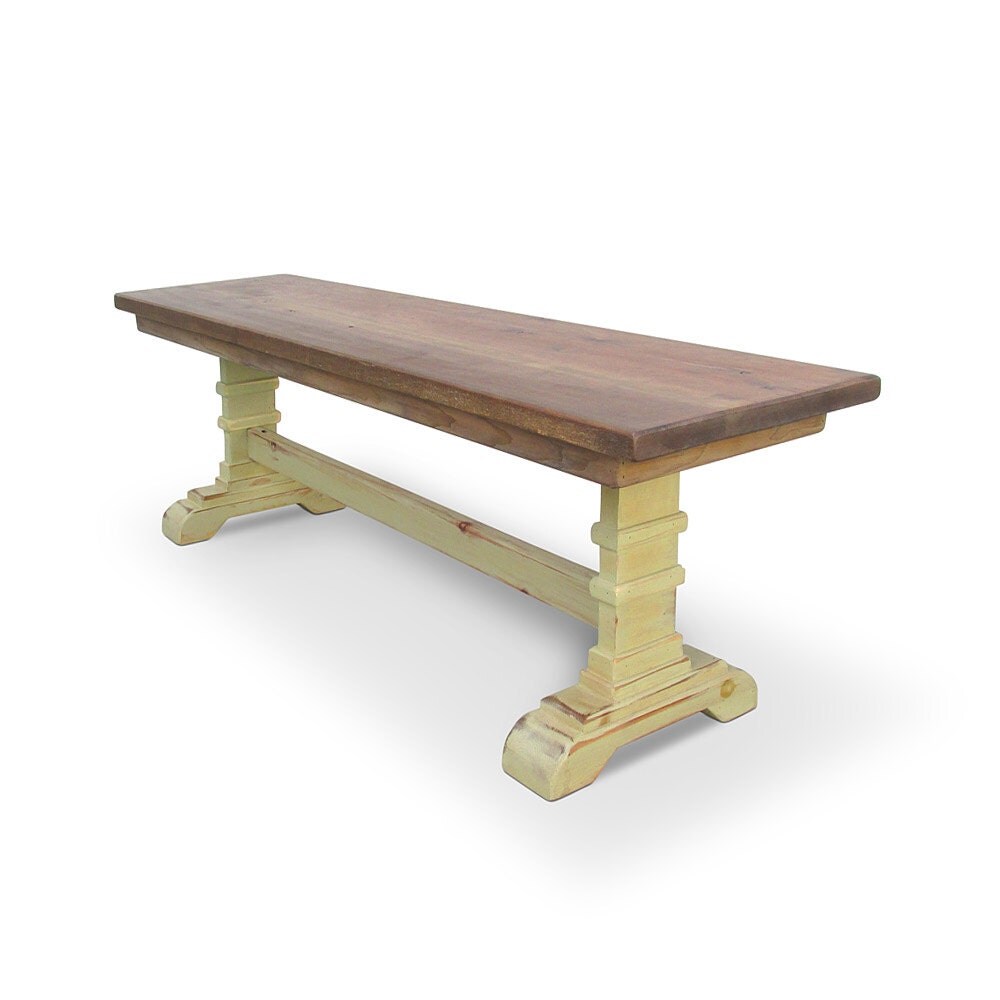 Bench Table Reclaimed Wood Rustic Handmade