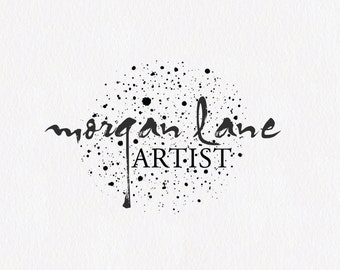 Paint splatter logo | Etsy