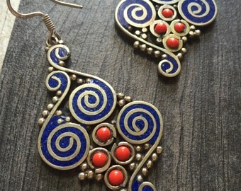 Unique abstract earrings related items | Etsy