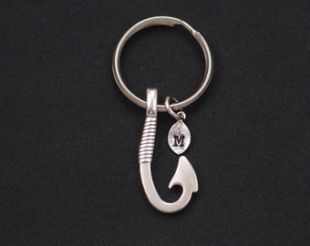 Fish Hook Keychain Couples Keychain Anniversary Gift for