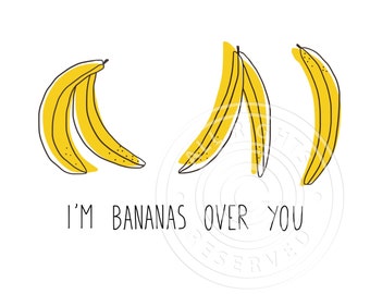Bananas over you | Etsy
