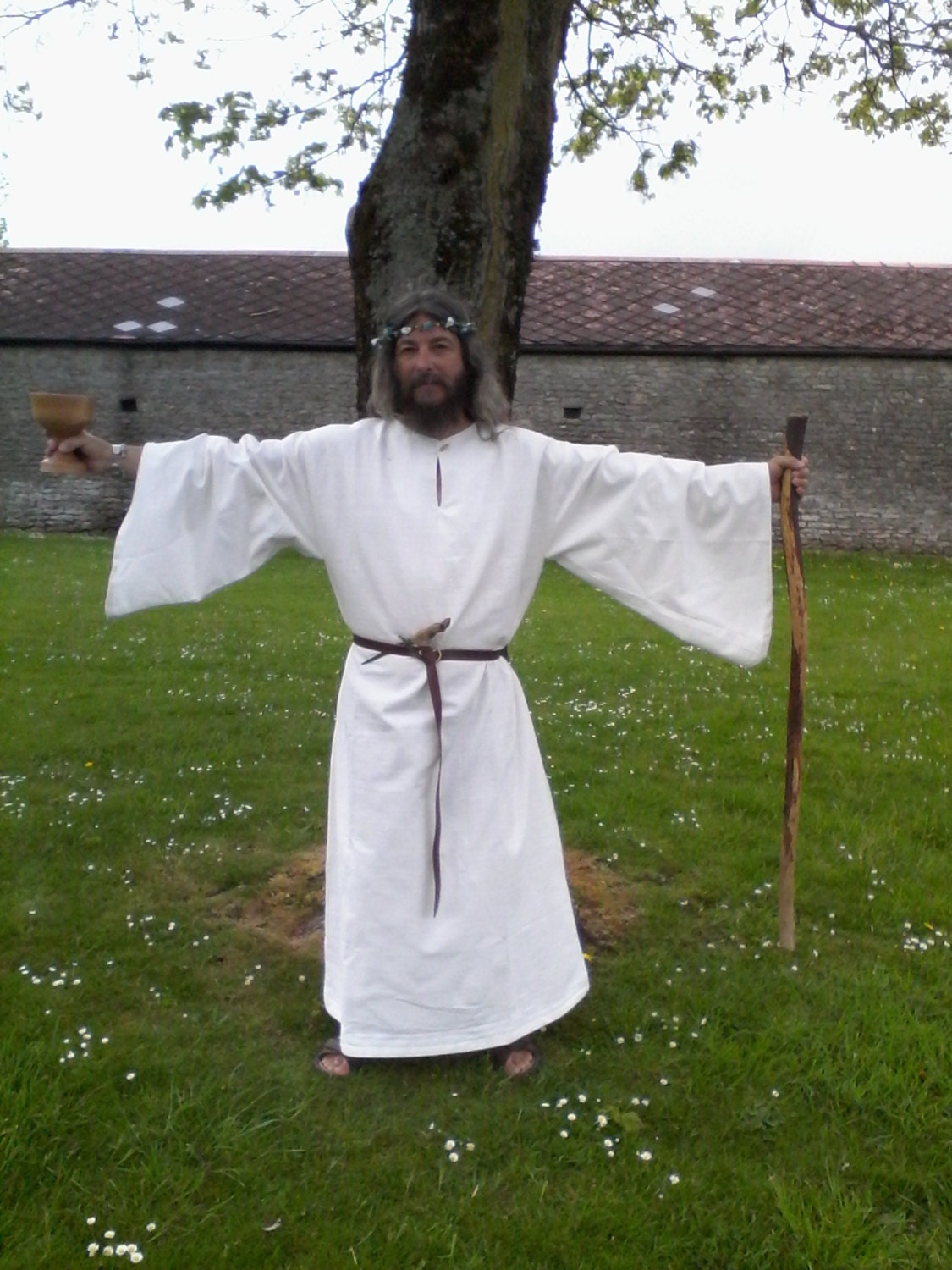 DRUID Ritual Robe Wizard MageFull length Wicca pagan