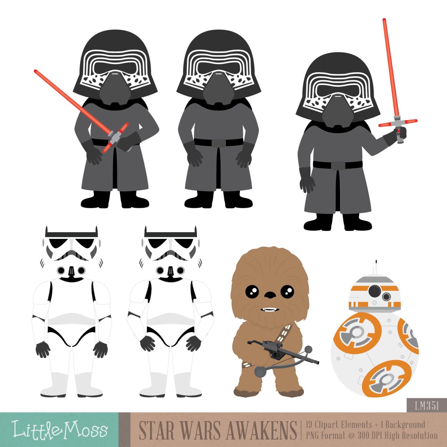Star Wars Digital Clipart The Force Awakens