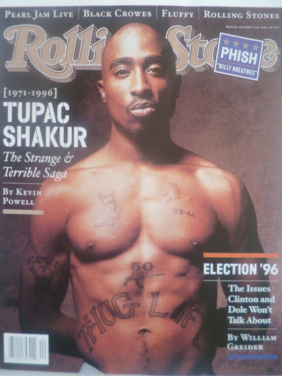 Tupac Shakur October 1996 Rolling Stone Cover Mounted