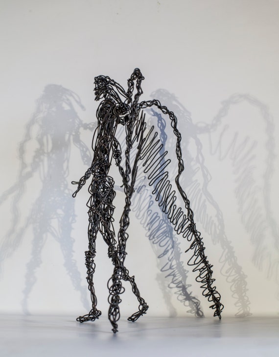 Angel Wing Decor Wire Angel Angel Figurine Angel by NirVenaArt