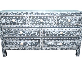 Bone inlay dresser | Etsy