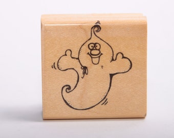 Ghost rubber stamp | Etsy