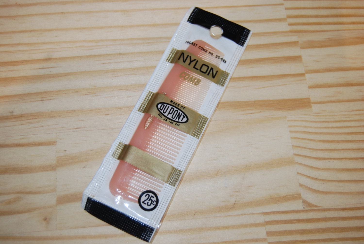 Nylon Comb Vintage DuPont Pocket Hair Comb Unopened by YOUROLDHOME