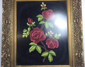 Red rose painting | Etsy