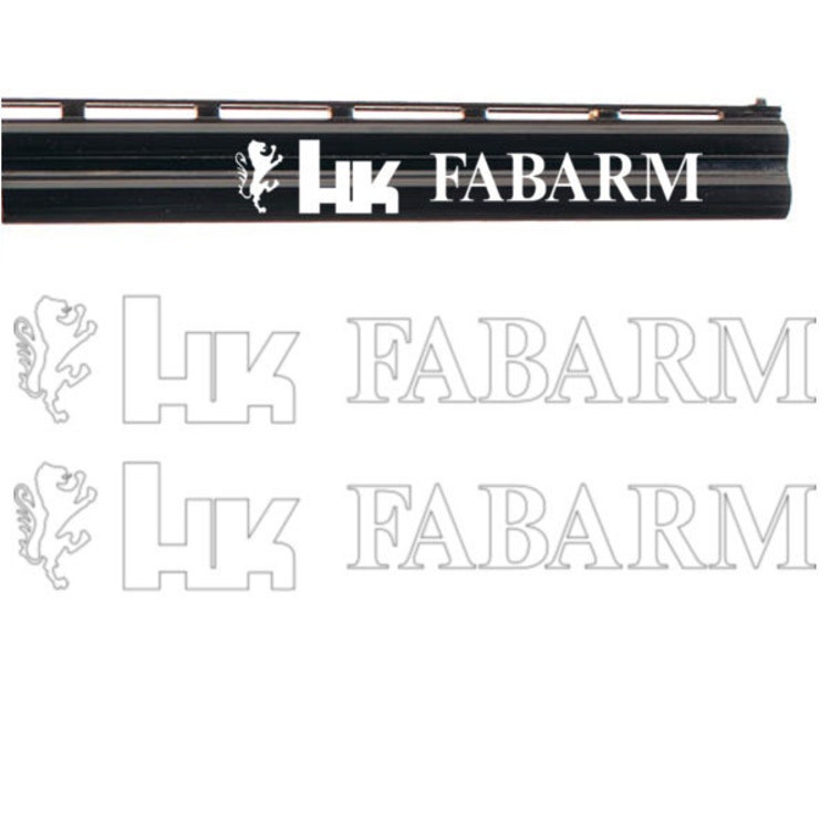 2x HK FABARM Vinyl Decal Sticker for Shotgun Gun by Pegatinia
